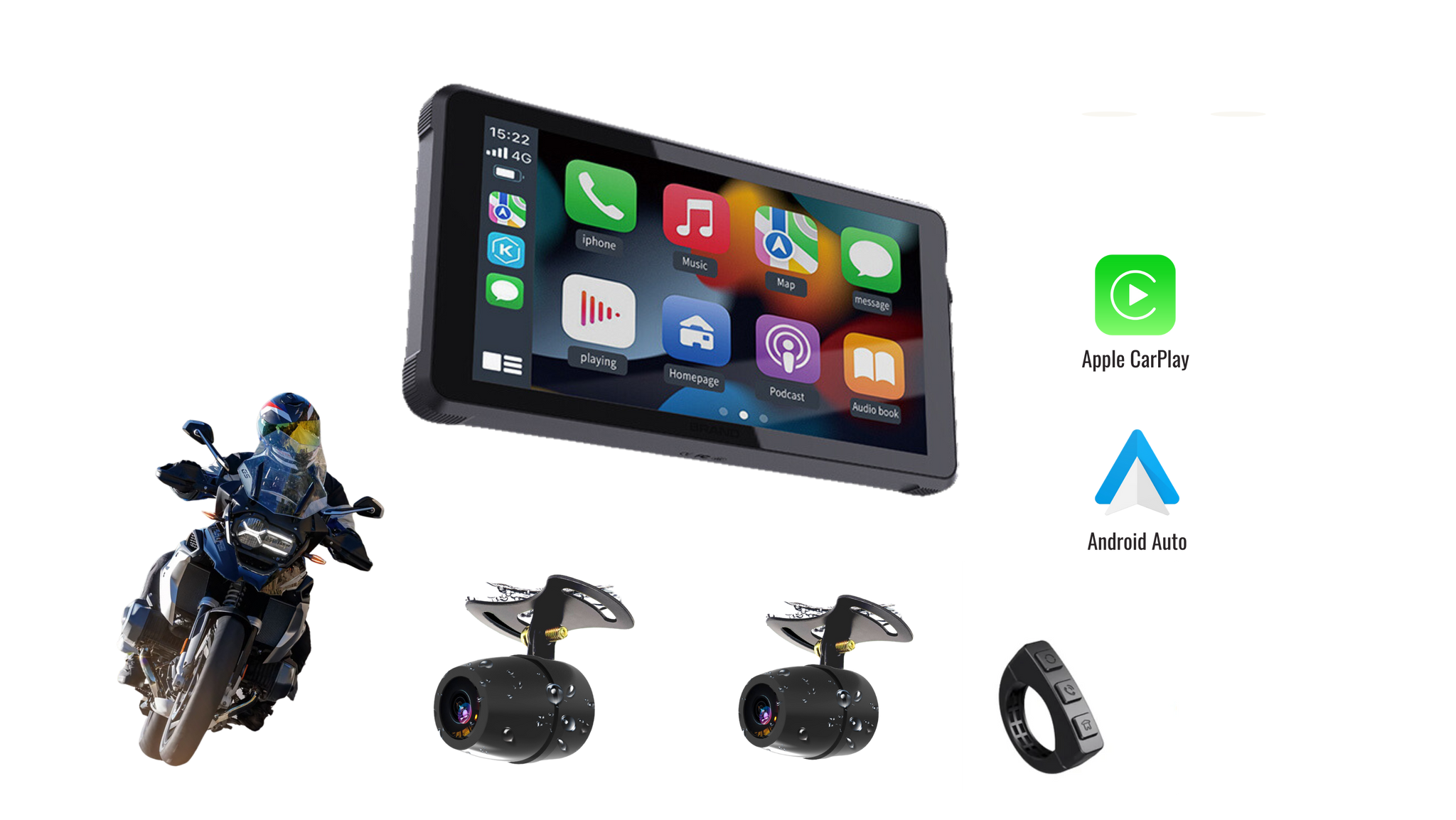 CarPlay Moto Dashcams / Caméras